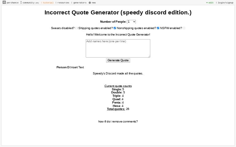 Incorrect Quote Generator (speedy discord edition.)