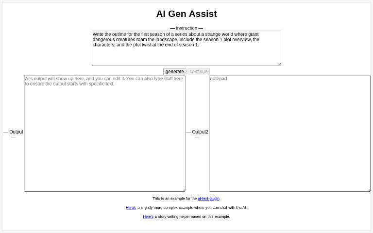 AI Gen Assist ― Perchance Generator