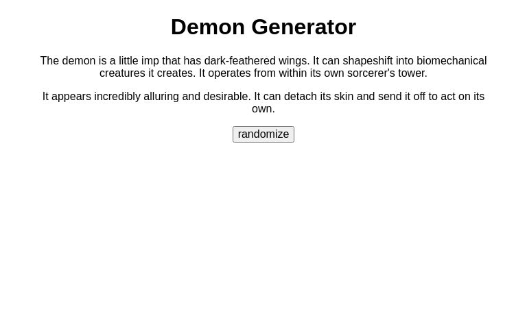 Demon Generator