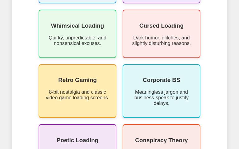 Choose Your Loading Experience ― Perchance Generator