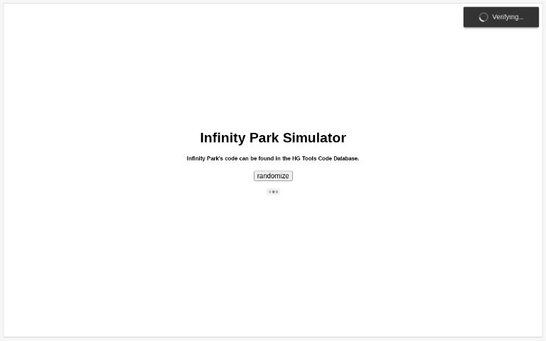 Infinity Park Simulator ― Perchance Generator