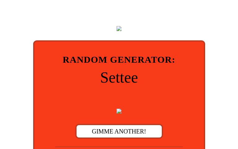 RANDOM GENERATOR: