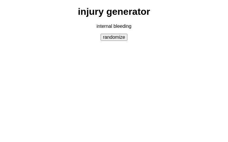 injury generator