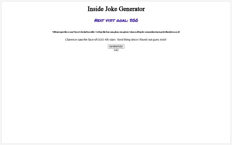 Inside Joke Generator