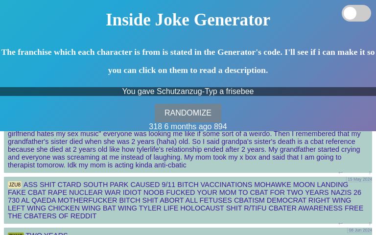 The Inside Joke Generator