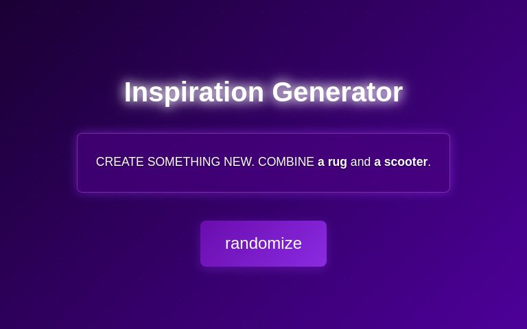Inspiration Generator