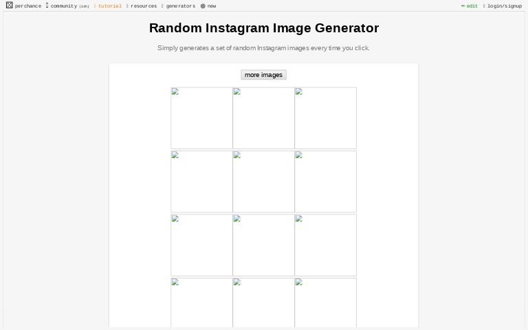Random Instagram Image Generator
