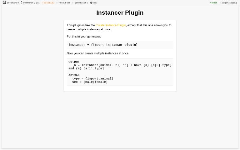 Instancer Plugin