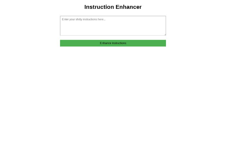 Instruction Enhancer ― Perchance Generator