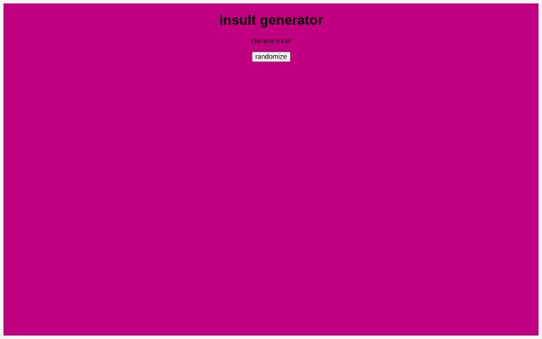 insult generator