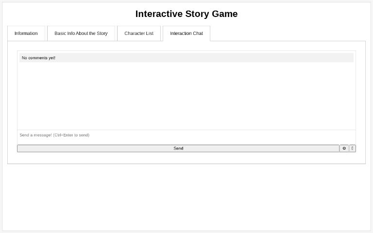 Interactive Story Game ― Perchance Generator