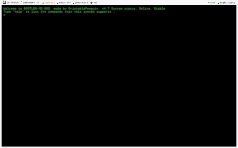 MS-DOS-BOOTLEG ― Perchance Generator