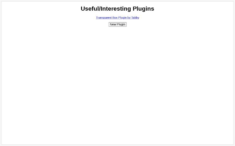 Useful/Interesting Plugins ― Perchance Generator