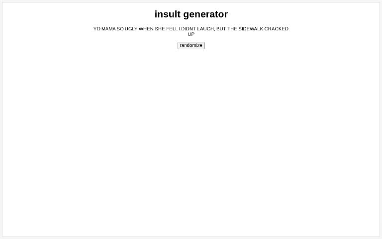 insult generator