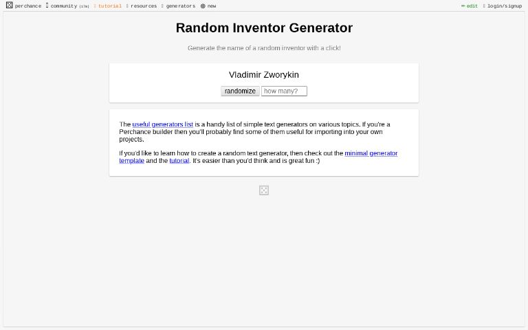 Random Inventor Generator
