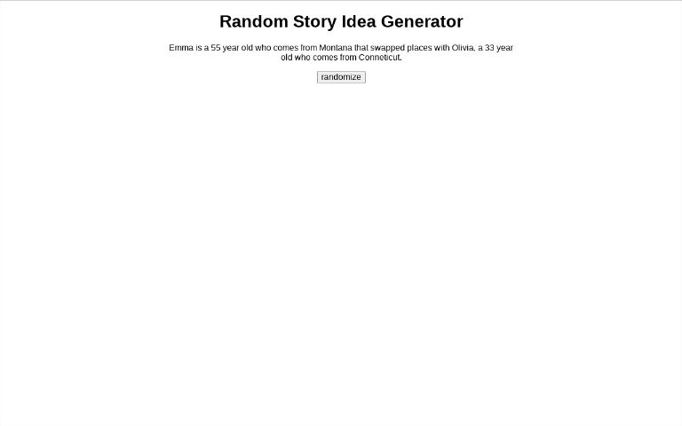 Random Story Idea Generator