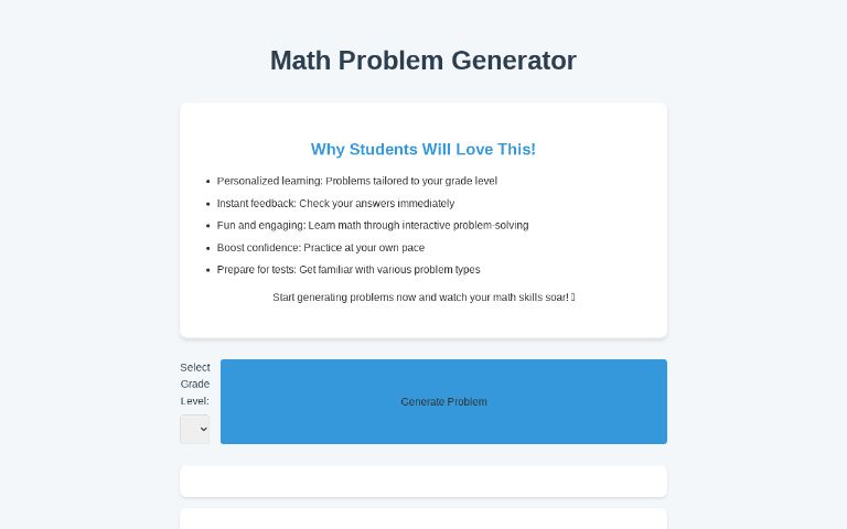 Math Problem Generator