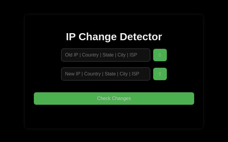 IP Change Detector ― Perchance Generator