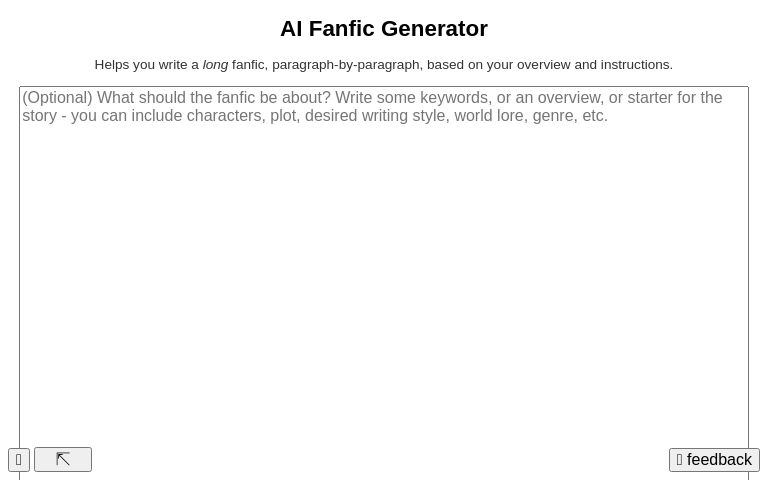 AI Fanfic Generator (free, unlimited, no sign-up)