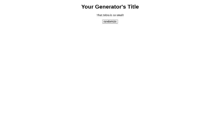 Minimal ― Perchance Generator