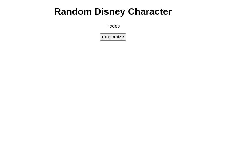Random Disney Character ― Perchance Generator