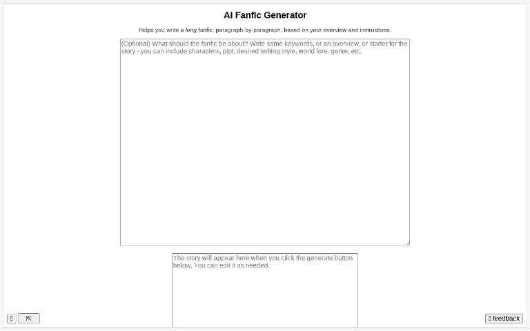 AI Fanfic Generator (free, unlimited, no sign-up)