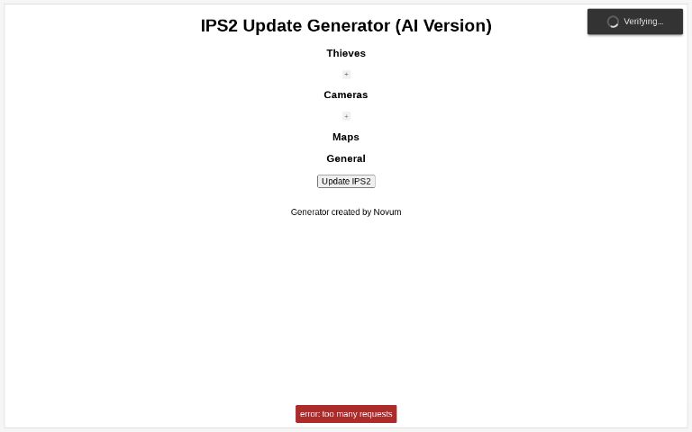 IPS2 Update Generator (AI Version)