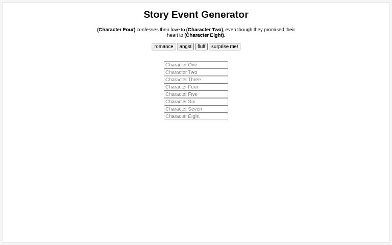Story Event Generator