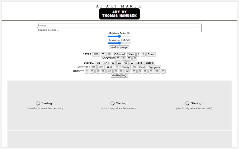 AI ART MAKER ― Perchance Generator