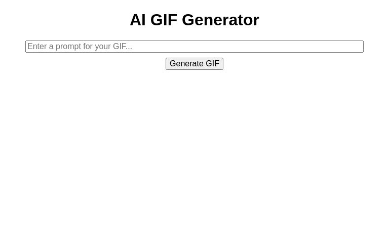 AI GIF Generator
