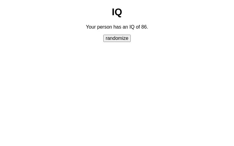 IQ ― Perchance Generator