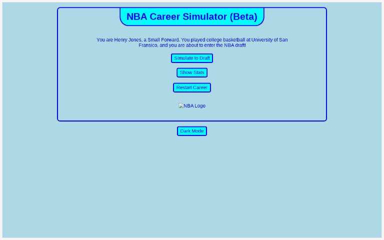 NBA Career Simulator ― Perchance Generator