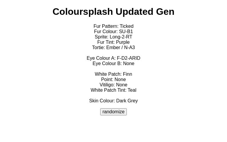 Coloursplash Updated Gen