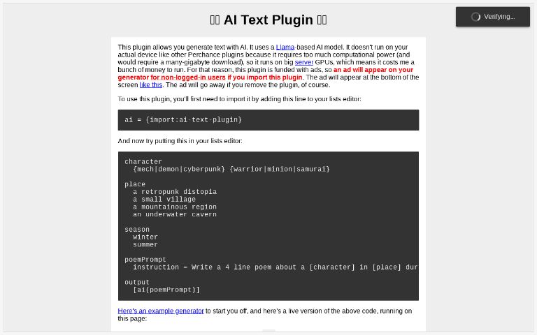 🖋️📜 AI Text Plugin 📖🤖