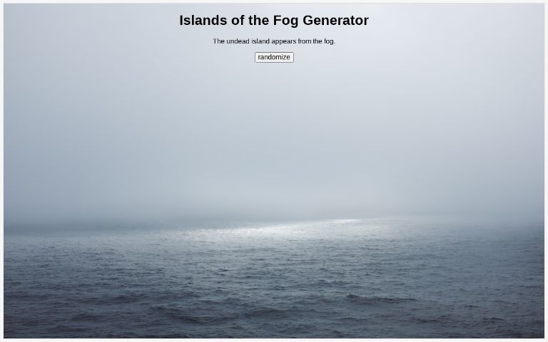 Islands of the Fog Generator