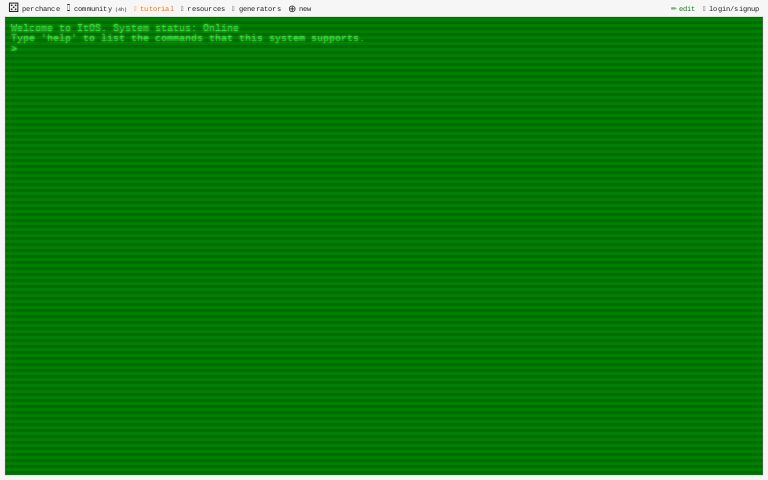 IT OS ― Perchance Generator