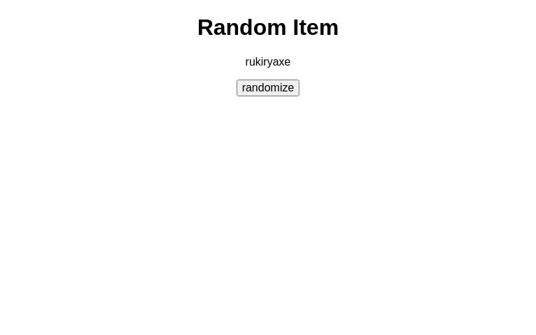 Random Item ― Perchance Generator