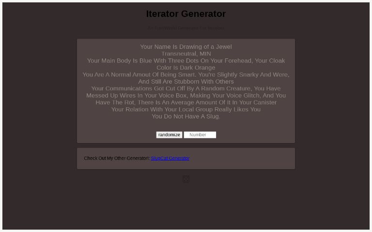Iterator Generator