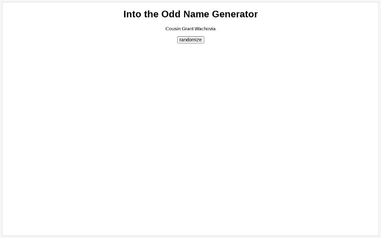 itonames ― Perchance Generator
