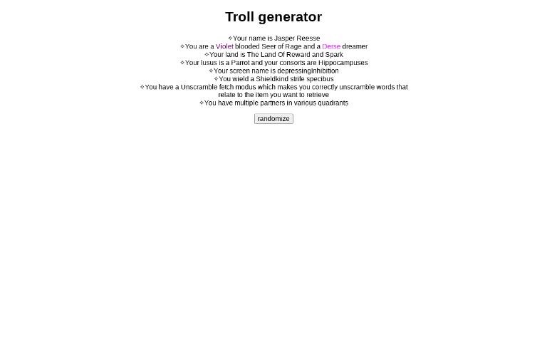 Troll generator
