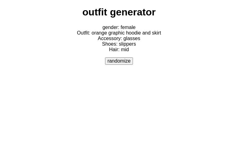 outfit generator
