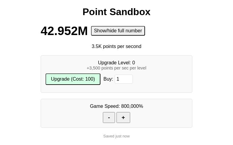 Point Sandbox ― Perchance Generator