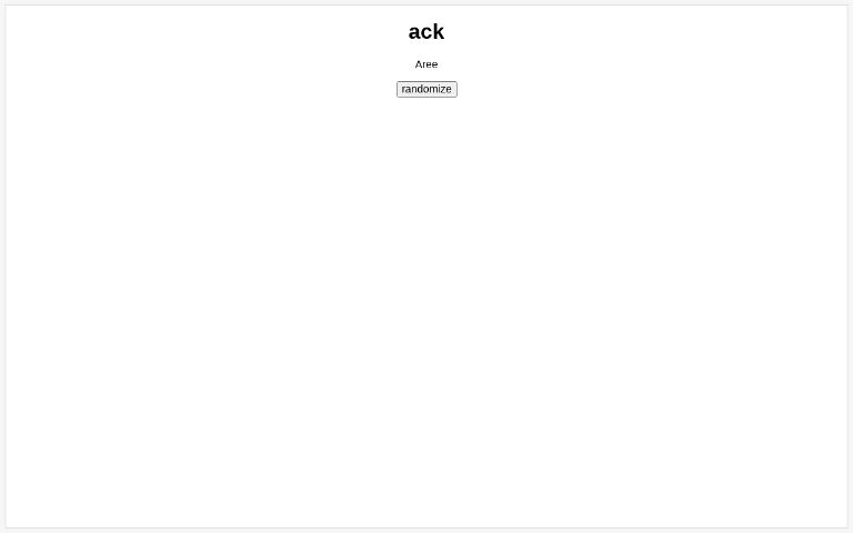 ack ― Perchance Generator