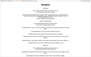 Vampire ― Perchance Generator