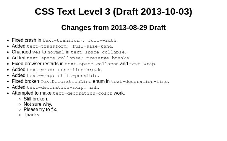 CSS Text Level 3 (Draft 2013-10-03) ― Perchance Generator