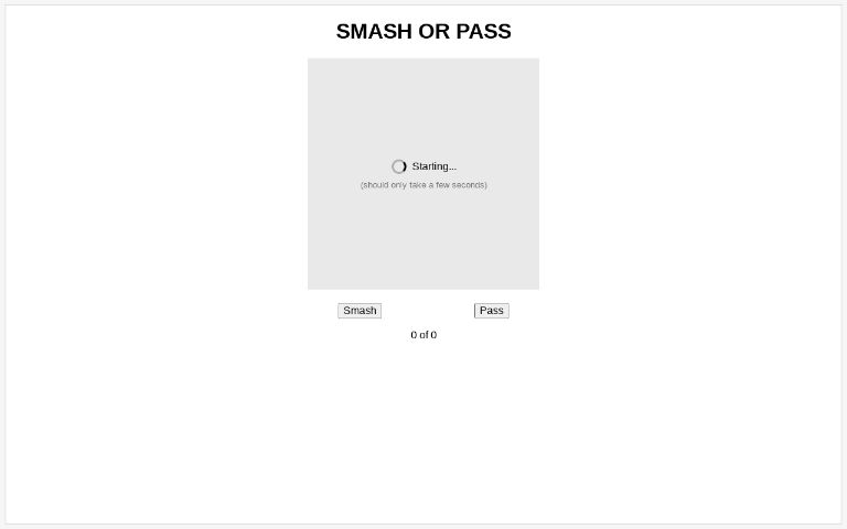 SMASH OR PASS ― Perchance Generator