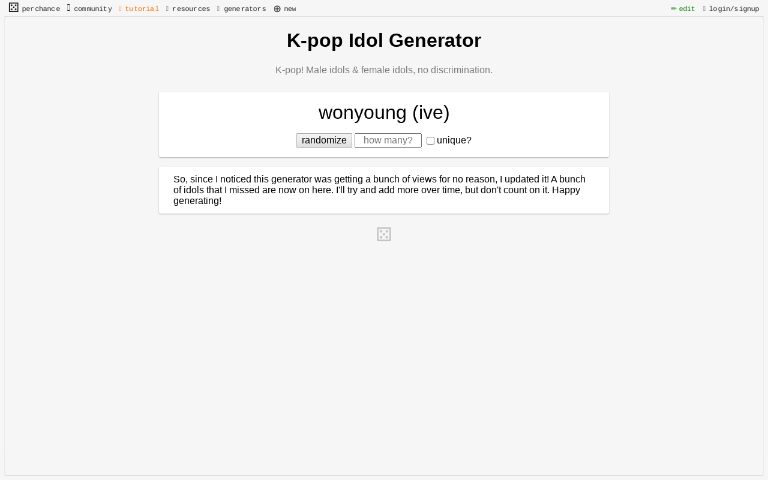 K-pop Idol Generator