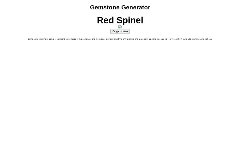 Gemstone Generator