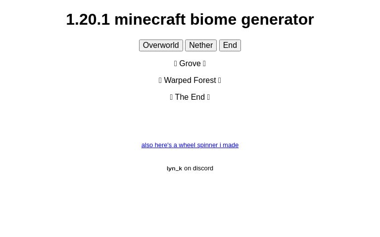 1.20.1 minecraft biome generator