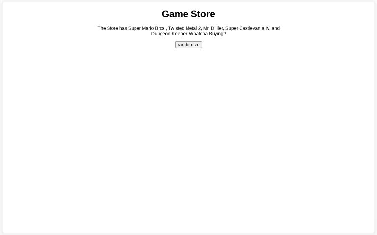 Game Store ― Perchance Generator